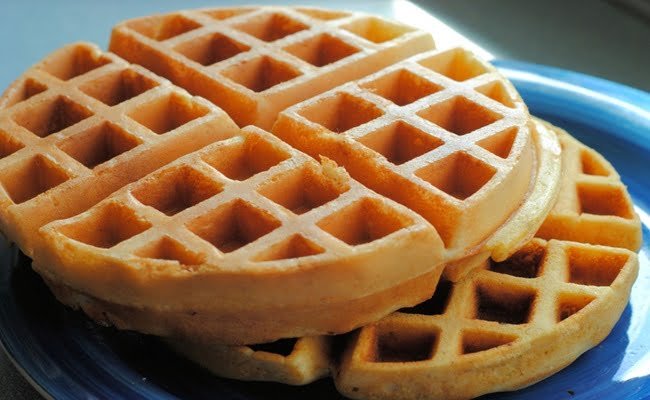 Massa de waffle